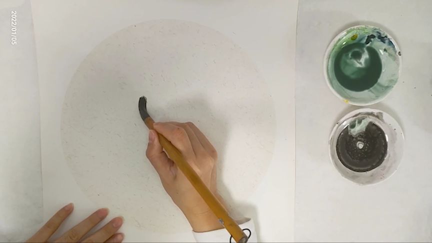 国画《樱桃》完整作画教程
