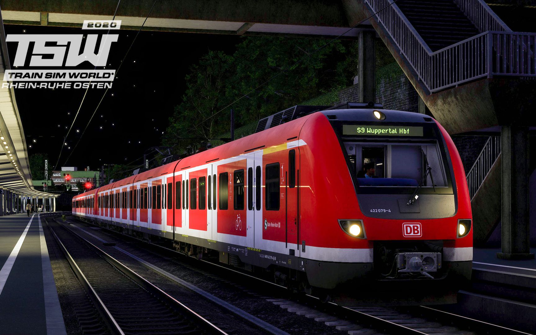 火车模拟世界2020 - 莱茵鲁尔东 #4:运营结束后的回送班次 驾驶BR422...
