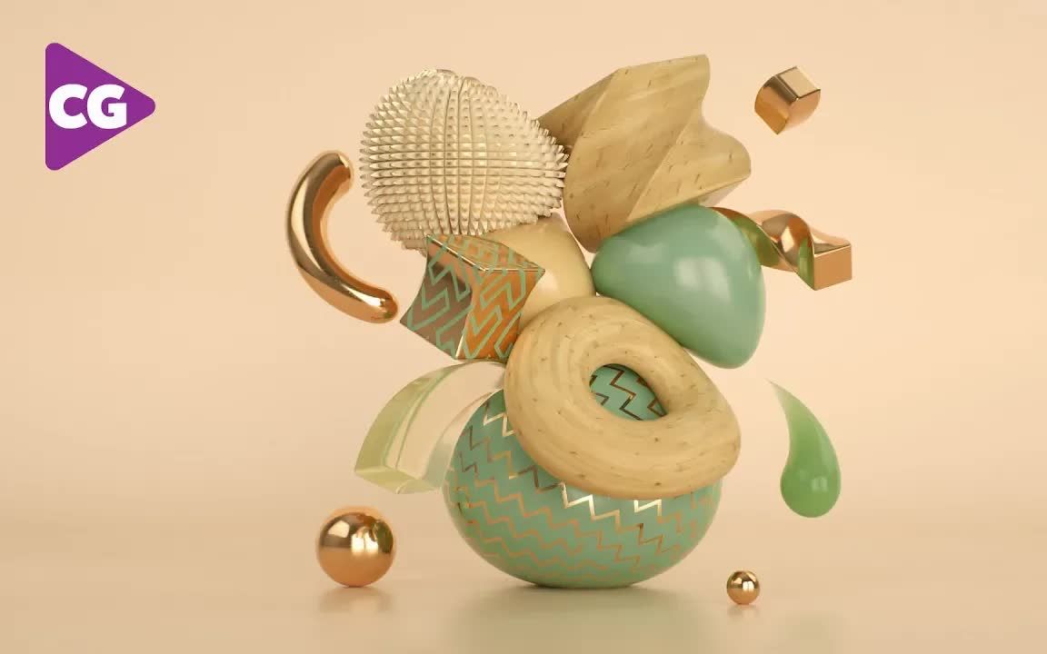 【C4D动画教程】抽象艺术与变形器