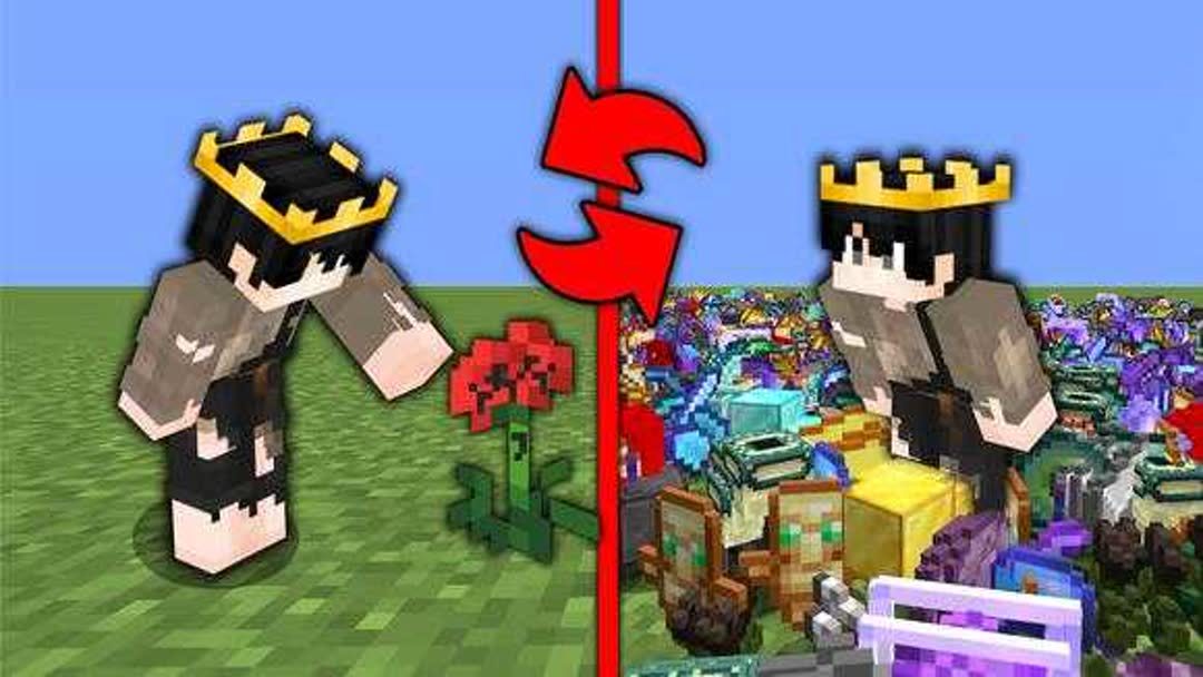 MC打花掉超强神装!四个队伍进行PVP!谁能获胜!【我的世界】