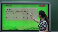 小学数学六年级下册 第14集 第1单元负数第2课时知识点1认识数轴 T1