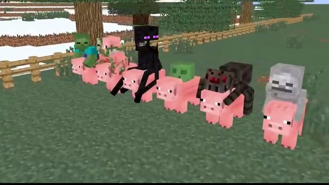 MC 我的世界搞笑动画:猪猪骑士