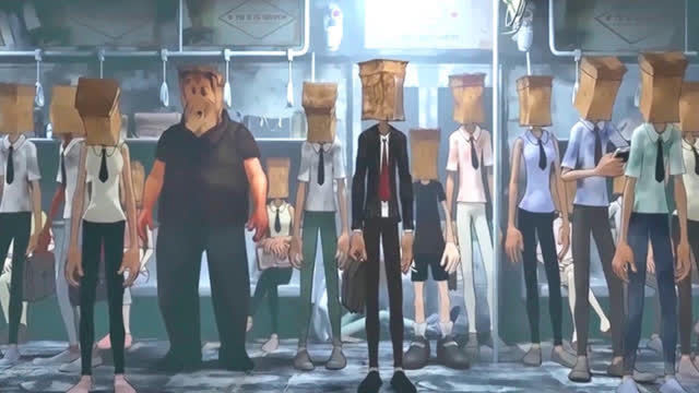 人类用编号取代名字,整天不能露脸,要套着纸袋过活