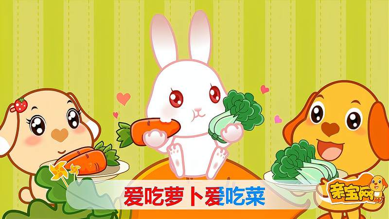 亲宝儿歌经典热门动画儿歌童谣100首连播 小白兔白又白