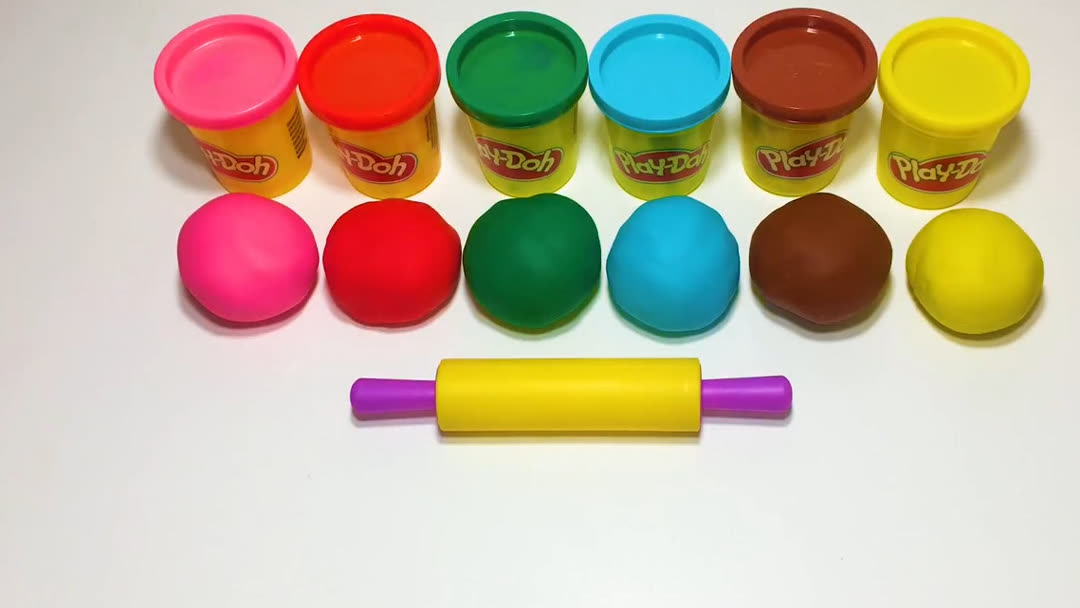 彩泥橡皮泥玩具做小汽车视频