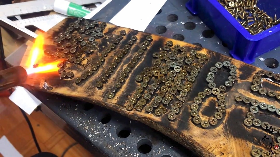 朽木手作:木头与自攻螺丝制作一个个性的门牌!