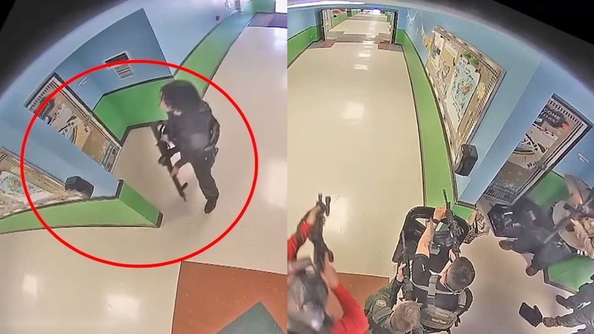 美得州校园枪击案监控曝光:嫌犯持枪扫射,美警被吓退40分钟才行动