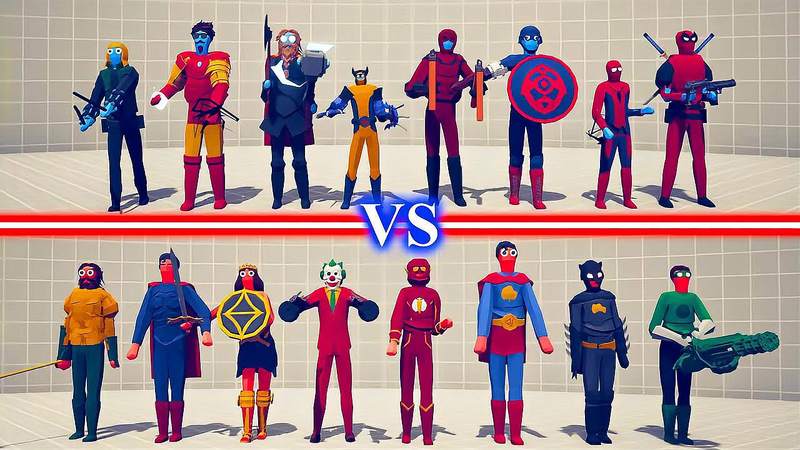 全面战争模拟器:漫威对战DC,超人对战钢铁侠