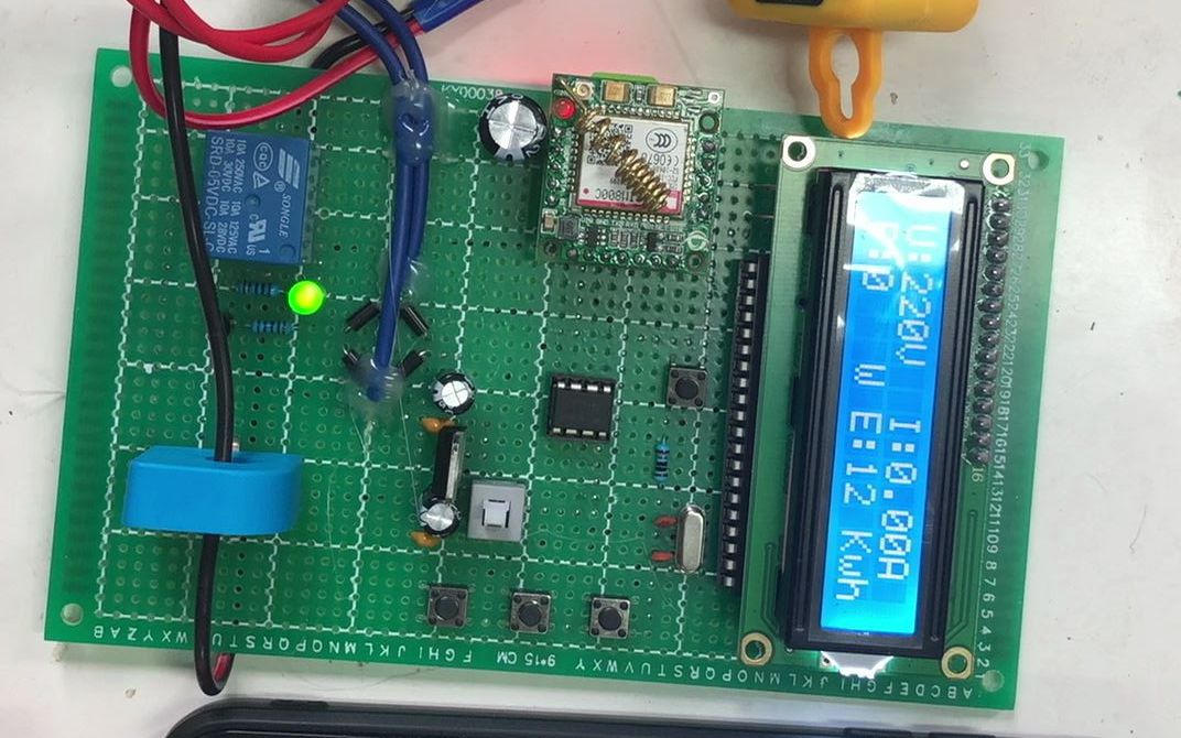 1151远程智能操表设计(电表+电流+GSM+220V+继电器)