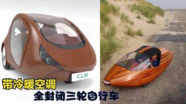 全封闭三轮电动自行车,车内带冷暖空调,最快时速45...