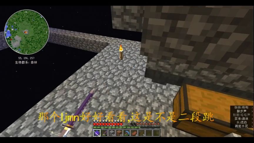 我的世界生存番外篇,知道不刷怪的原因,还发现了二段跳