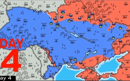 俄罗斯-乌克兰战争: 第四天