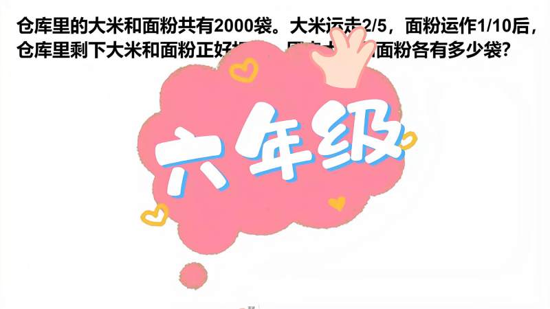 小学六年级数学应用题,不用方程很多孩子不会做,数学思维锻炼