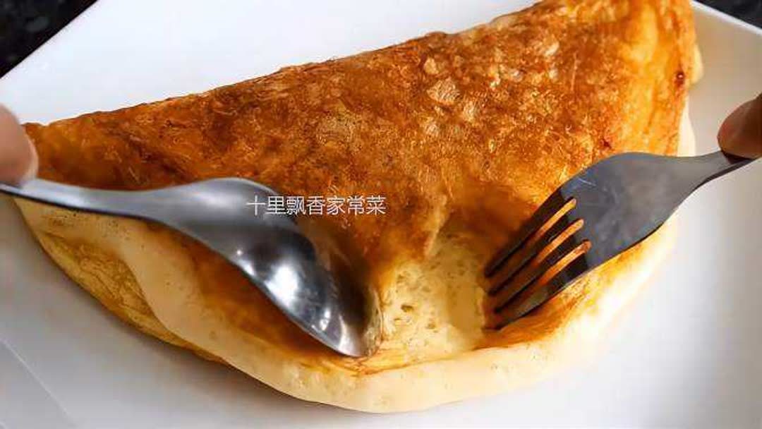 爆浆欧姆蛋饼,家常美味食谱一学就会,好吃又简单