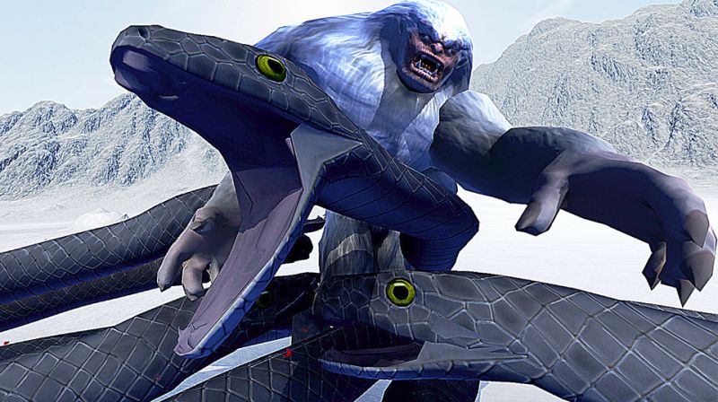 「小熙解说」动物进化战争模拟器 雪怪对战泰坦巨蟒!