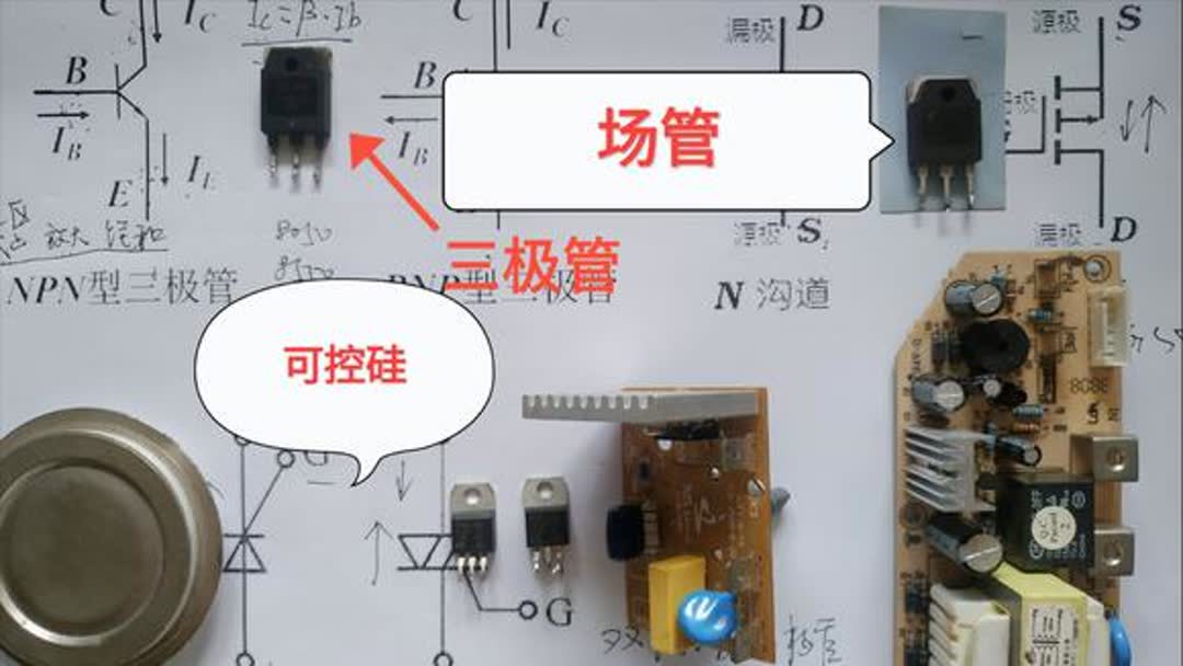 三极管、场管、可控硅外观都一样,分不清?几分钟讲清楚学浪计划