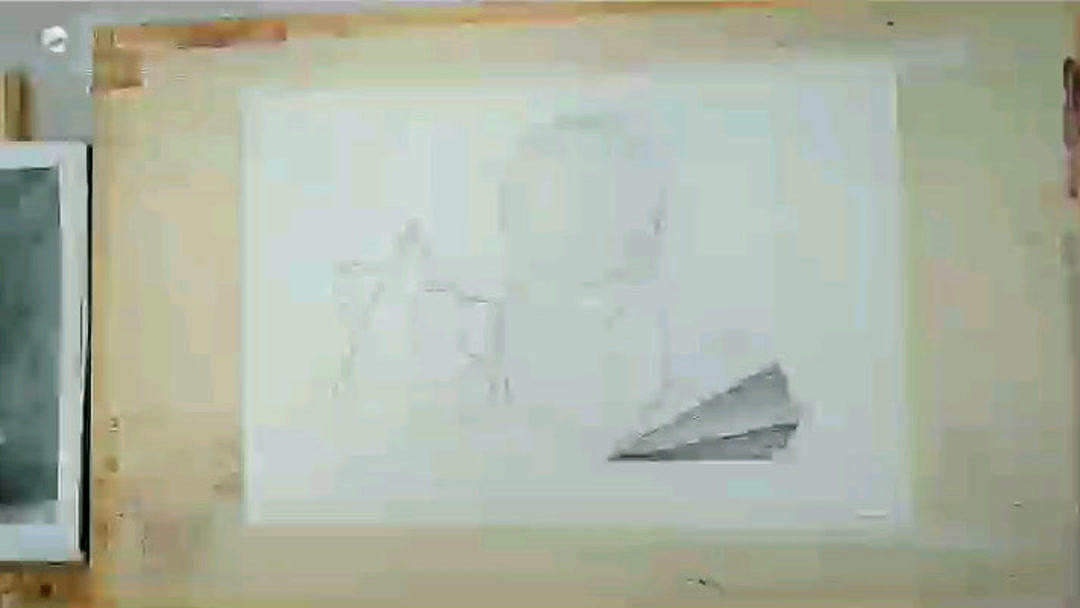 第一幅几何体组合,视频一分钟,构图半小时的新手