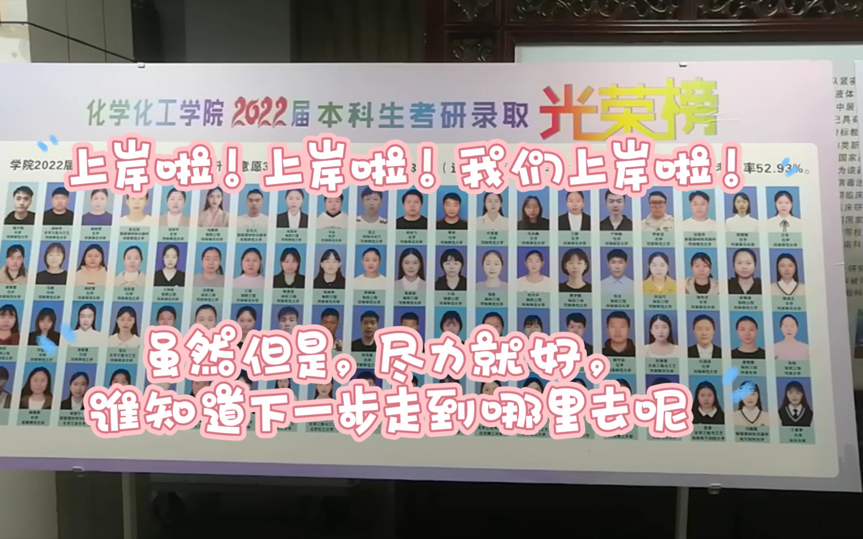 河南师范大学化学化工学院2022考研放榜啦!我瞅了一眼,梦想还在兜里...