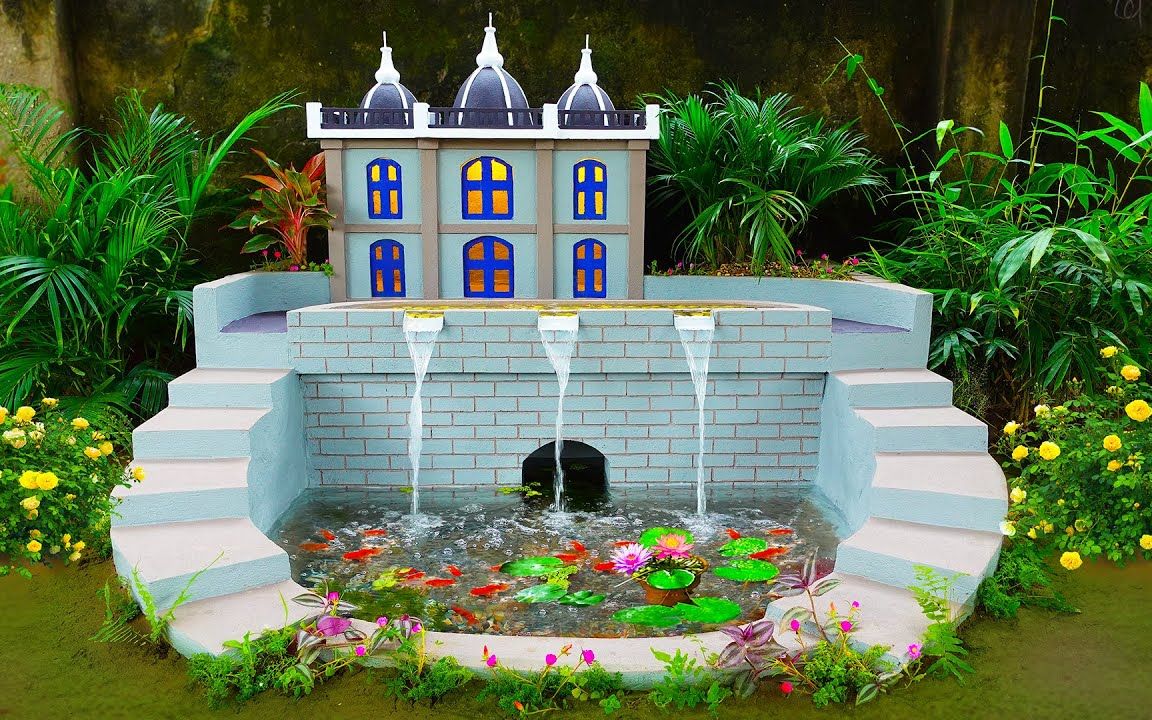 如何在鱼池DIY一个漂亮的迷你城堡