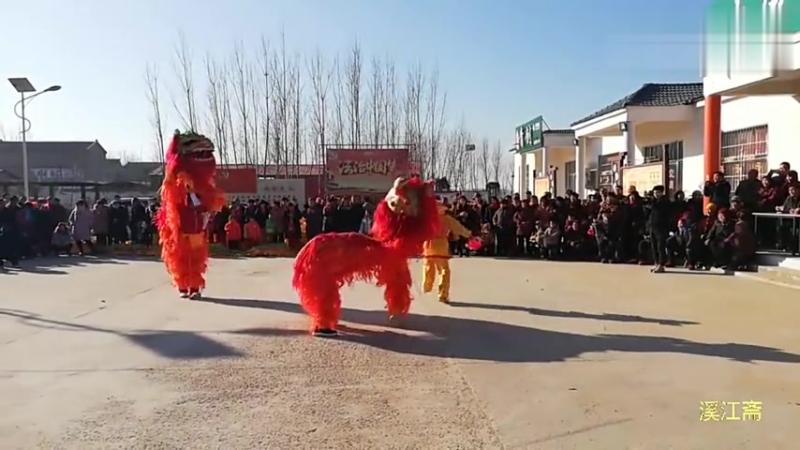 河南小孩表演舞狮绝活,动作惊险全是真功夫,观看群众齐声喝好