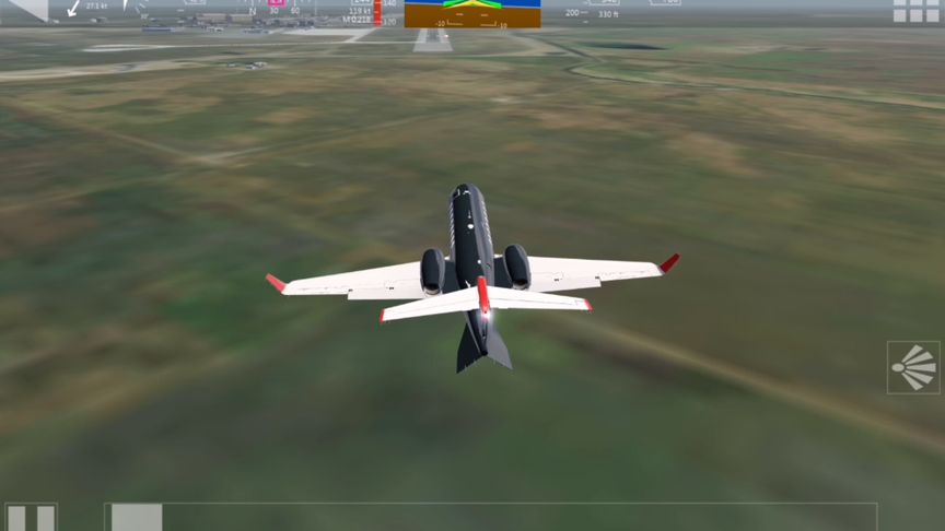 #航空模拟器2021 私人飞机降落 佩戴马航-300推进器
