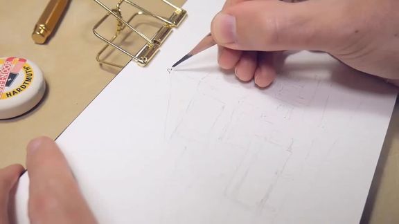 牛人手绘建筑物,这画的是什么房子?漂亮极了!