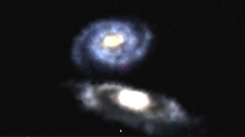 模拟2个星系庞杂的撞击,未来银河系将于仙女座星系碰撞