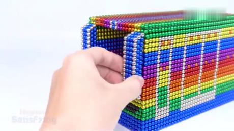 用磁球制作磁悬浮列车,太棒了!