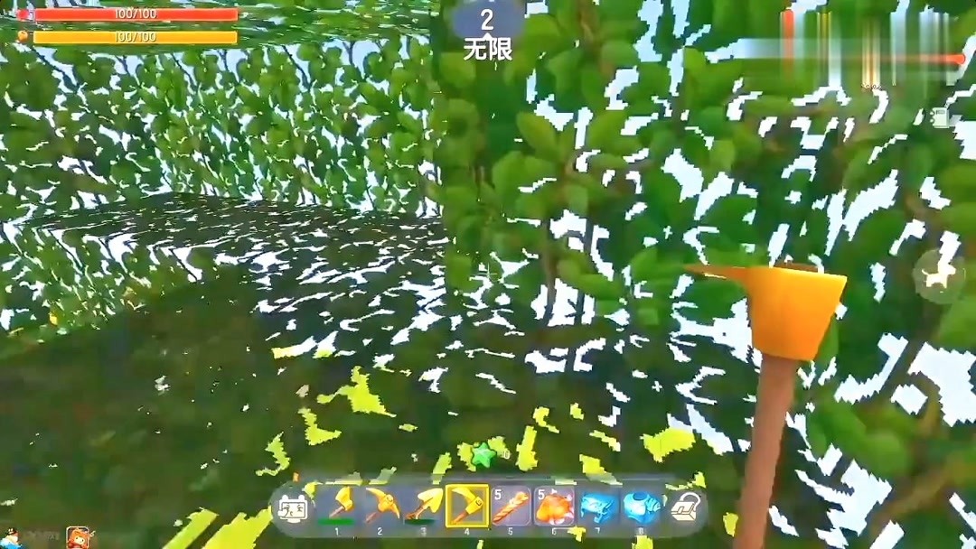 迷你世界:所有方块都变成圆形的,一眼都能看到地心