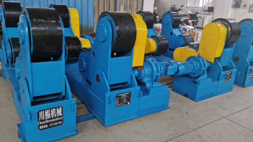 本公司承接定制各种要求滚轮架,3-600吨自调式滚轮架