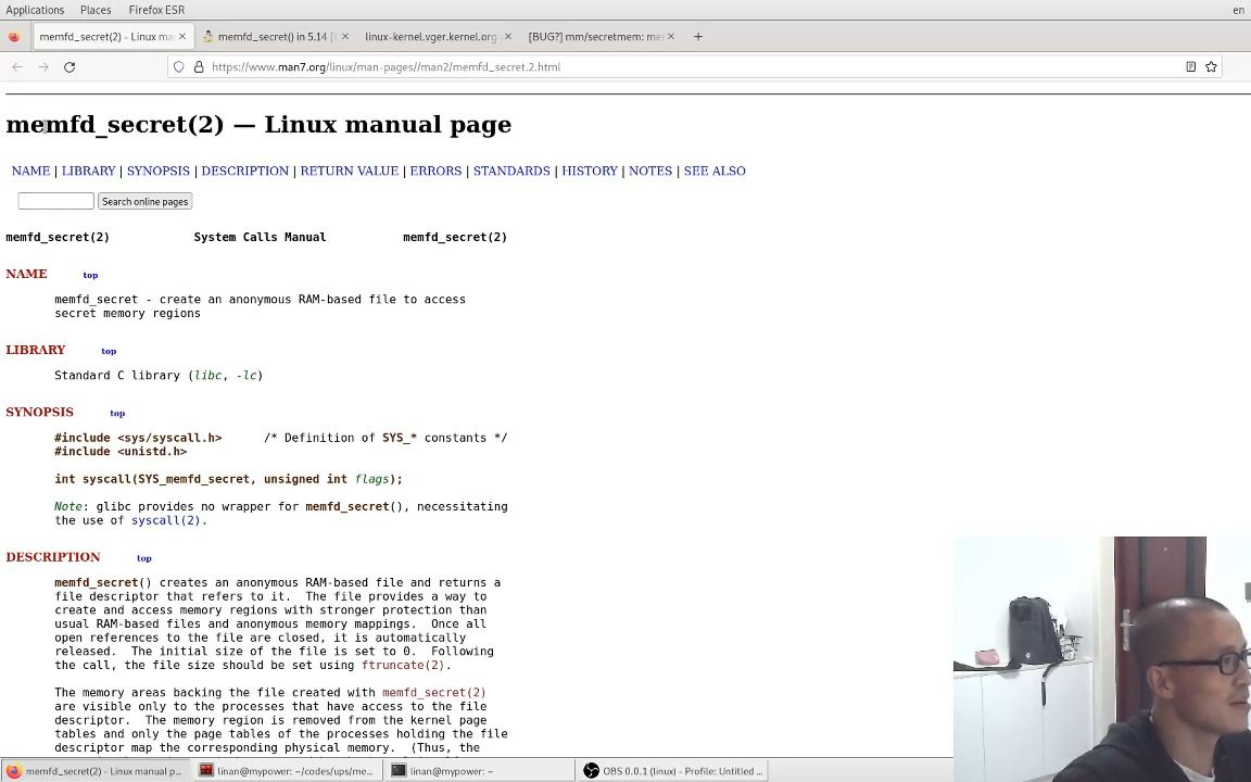 [linux syscall] memfd_secret浅析: 允许进程申请一块“非常”秘密,连...