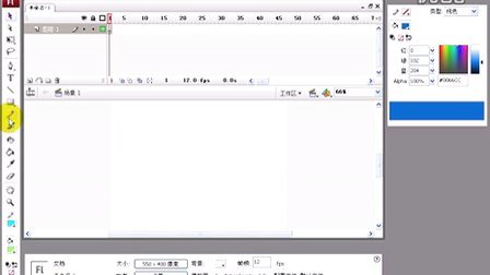 d6简述Flash CS3的工作界面