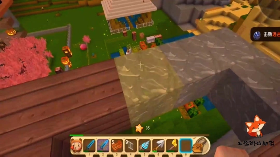 迷你世界:白杨木围栏收起成熟农作物,这么多农作物太刺激了上