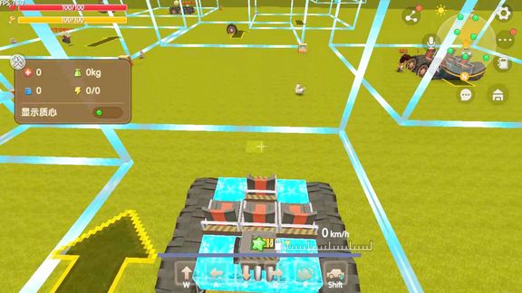 迷你世界:做小汽车,欣然摸索了半天找不到技巧,该怎么制作?