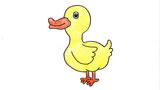 少儿简笔画:可爱的小黄鸭