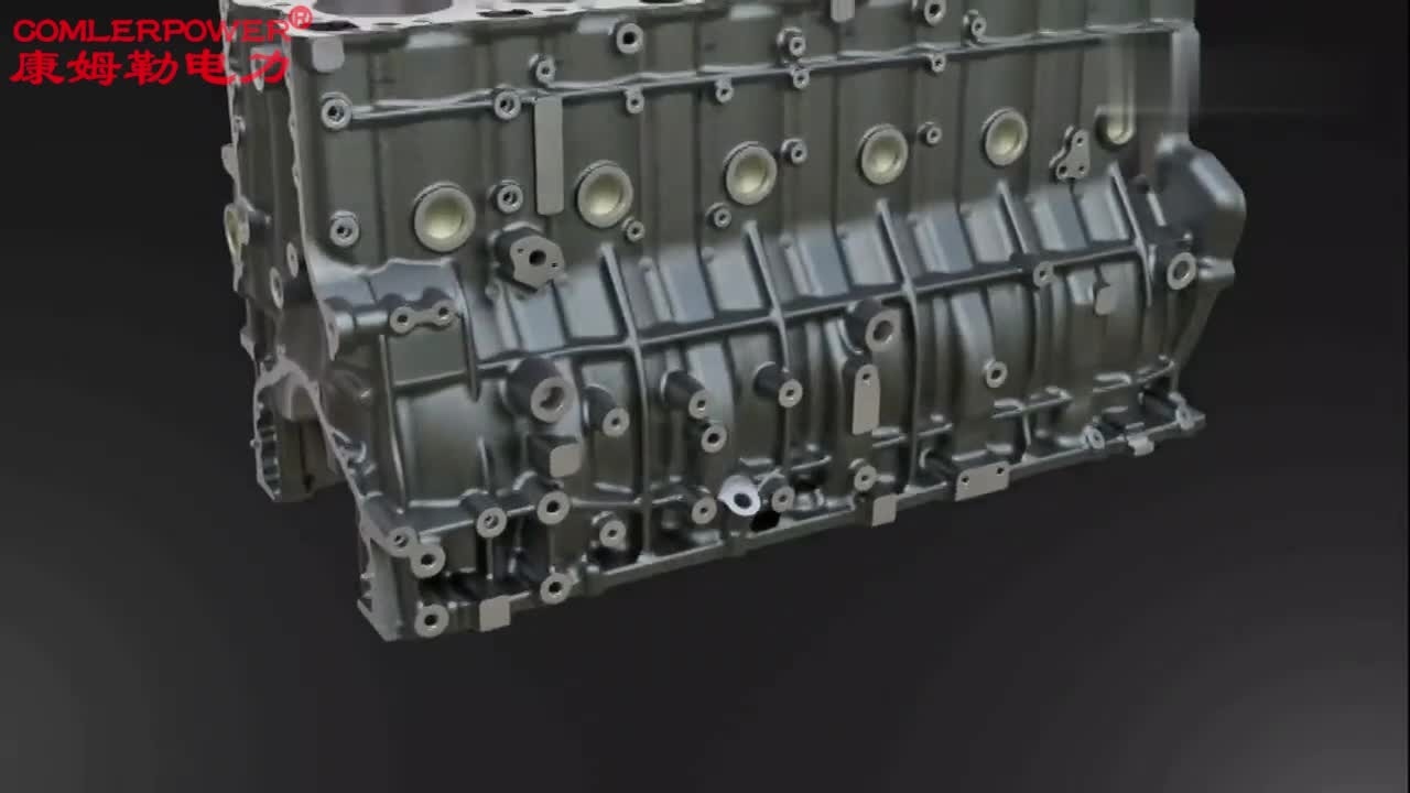 加油站发电机 发电机三维动画3D