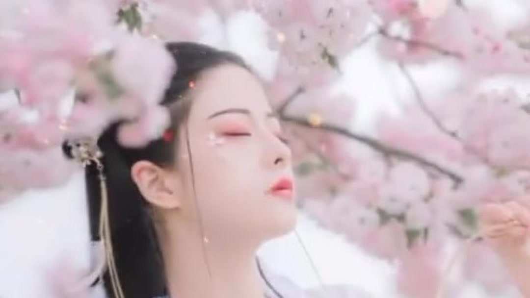 视频保存,打开剪影导入视频,拍一张古装照片,把中间的图片裁剪掉,换上...