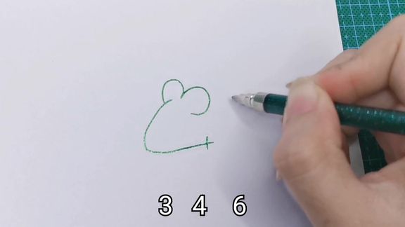 几个数字,画2只可爱的小老鼠,拿去教孩子真棒