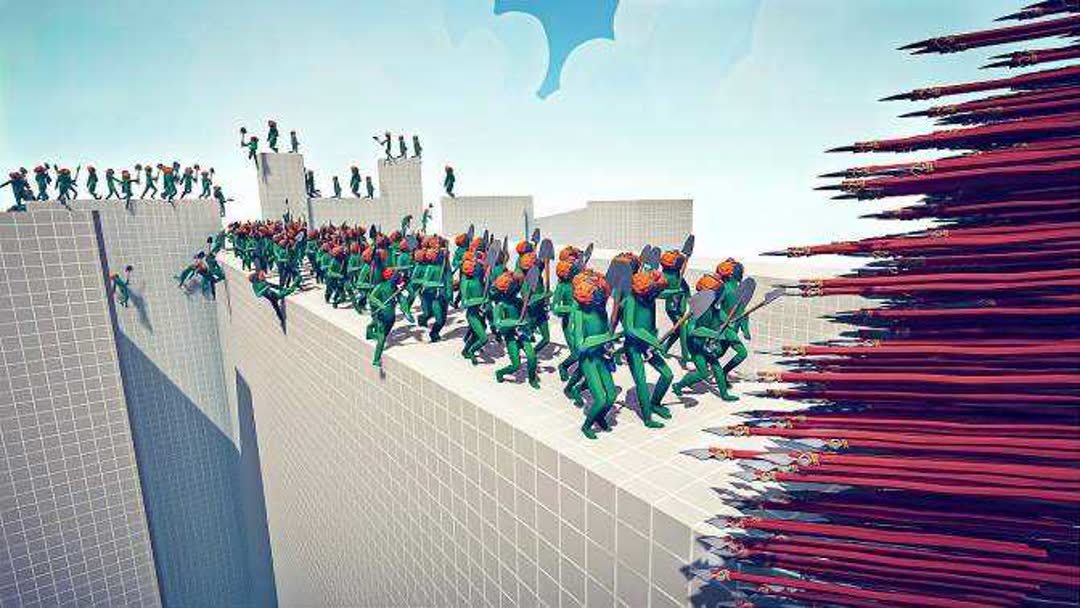 全面战争模拟器:100铁铲小丑VS神之兵种二人组