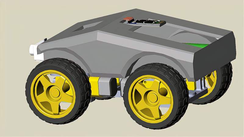 一款玩具小车三维模型动画,非常有意思的手工小玩具