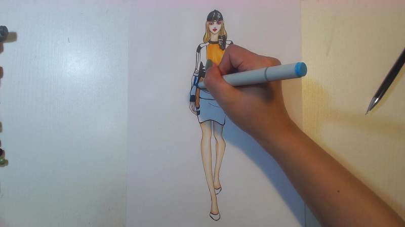 服装设计自学教程第一步,手绘效果图技法分享!