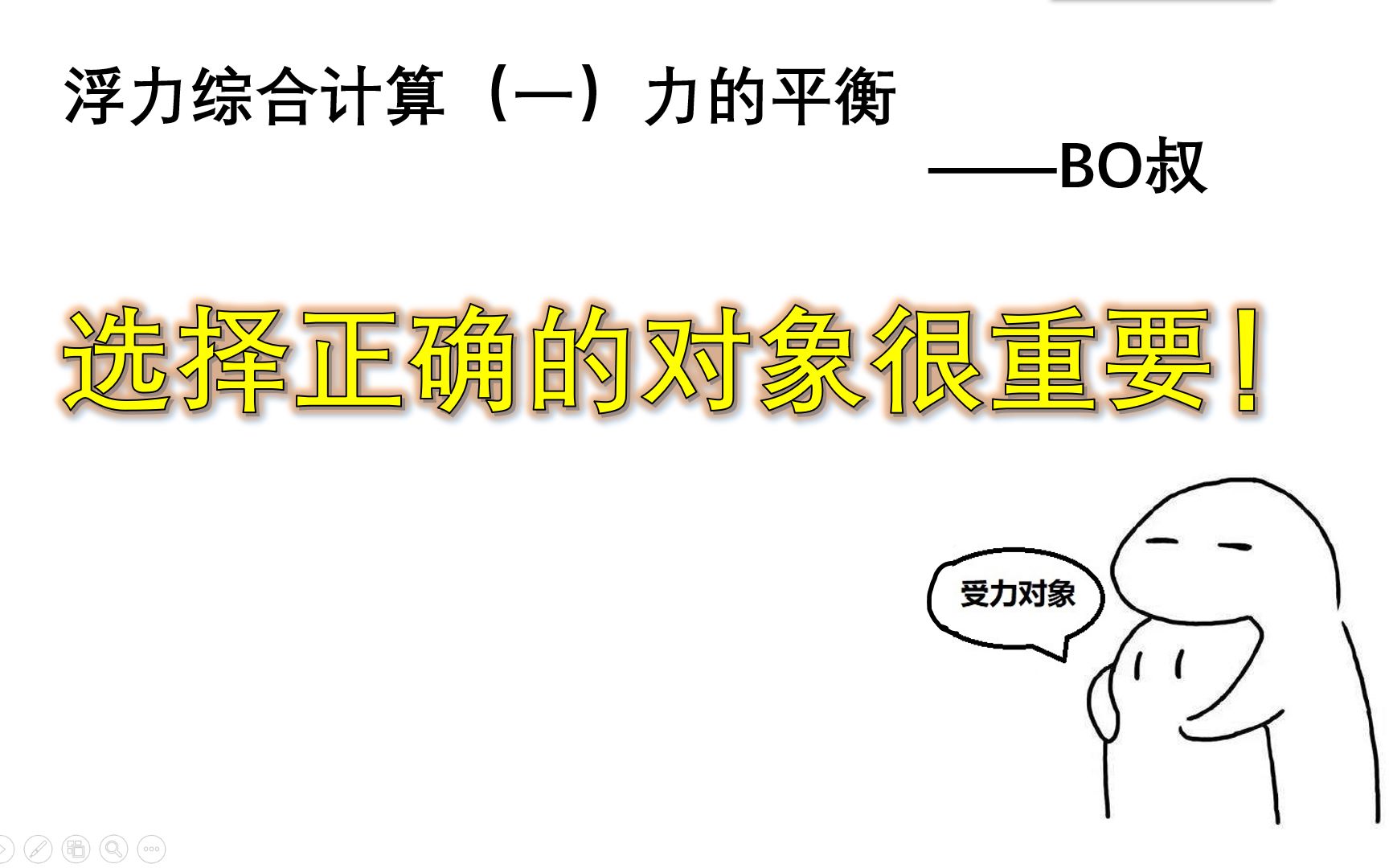 浮力综合计算(一)力的平衡篇