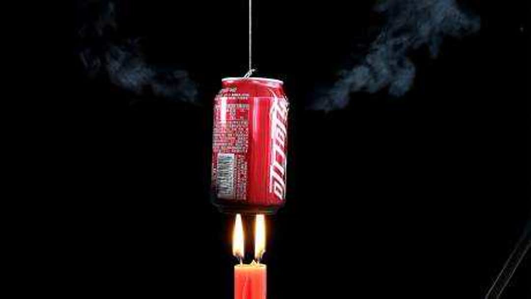 魔力科学小实验，自制的易拉罐蒸汽机，估计是世上最简易版的吧