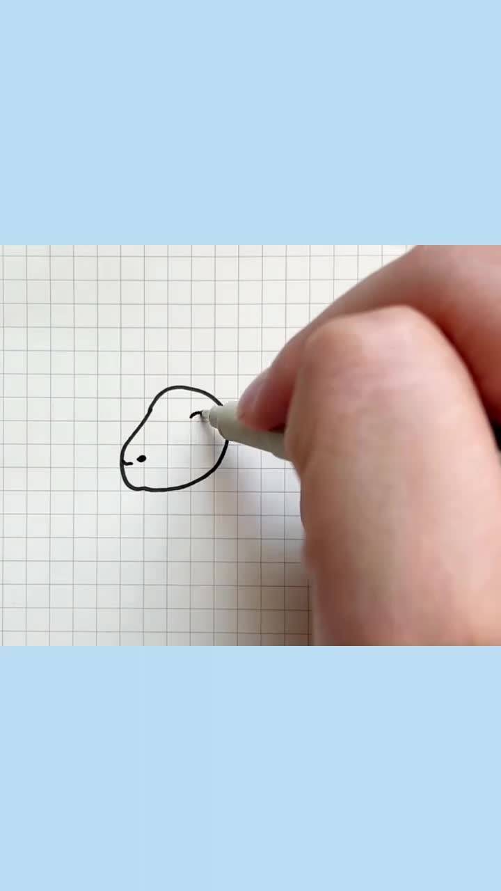 水豚简笔画教学