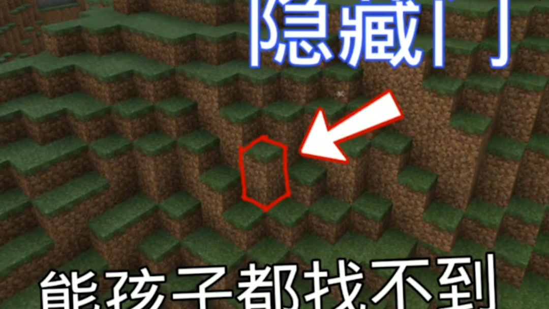 小罗说我的世界:如何制作一个熊孩子都找不到的隐藏门!