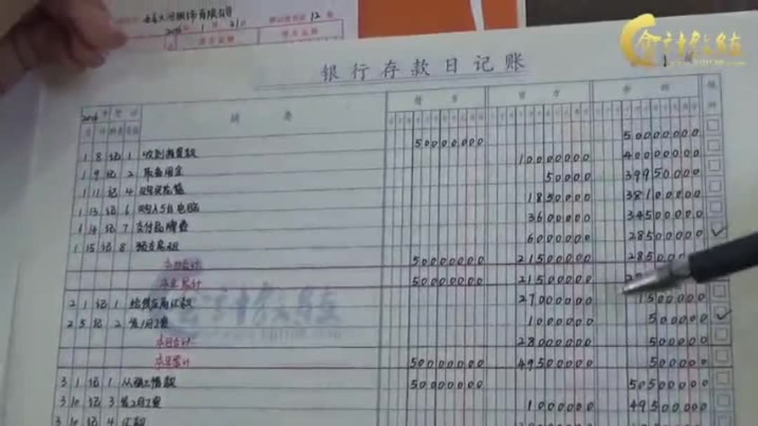 会从之银行存款日记账的格式与登记方法