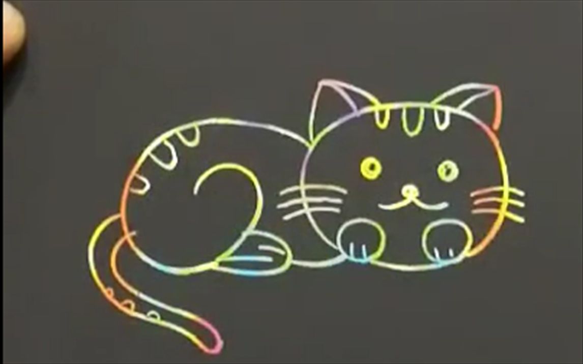 【简笔画】教你用数字画一只猫