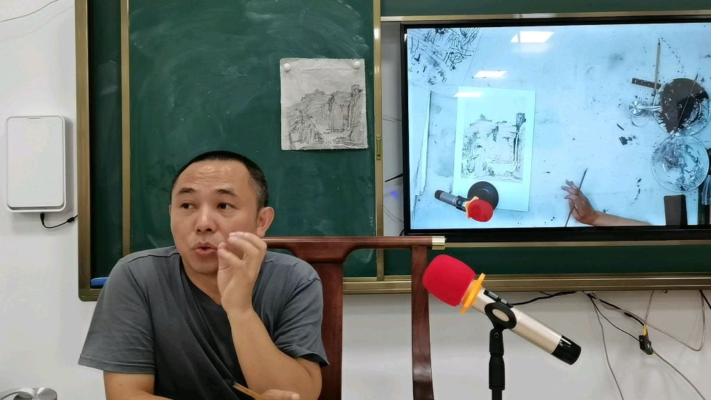 李心生老师讲述写意山水画笔墨技法重要性