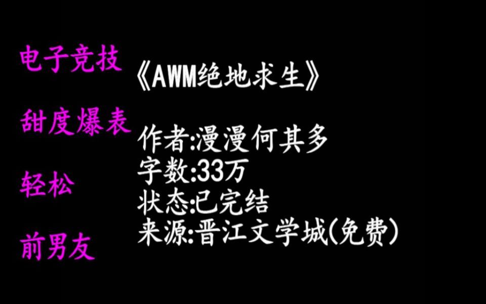 ...电竞|老流氓|破镜重圆|轻松|搞笑《AWM绝地重生》作者:漫漫何其多