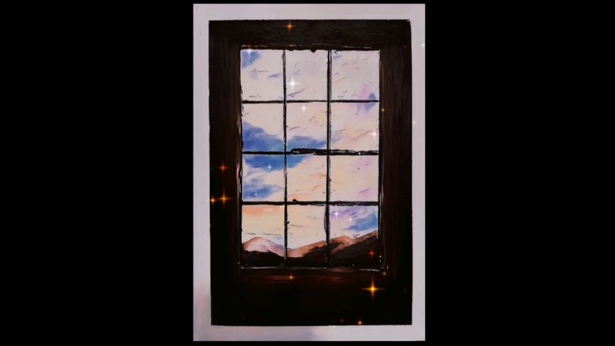 零基础带你用油画棒画一张风景画,以后的日子和我一起画画吧!